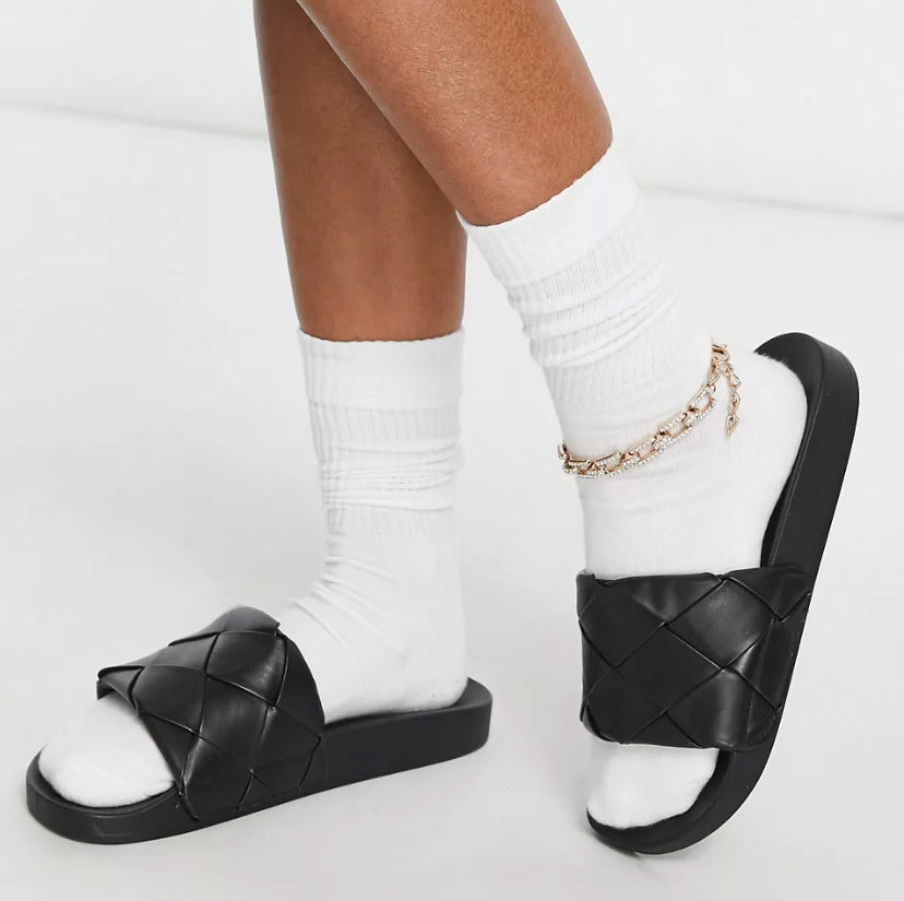 Asos Finley Woven Slides – Justhypecambodia